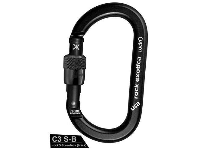 Rock Exotica rockO Screw-Lock O型手動螺旋鎖鉤環 – 馬布谷戶外裝備 Mabu Valley Outdoor LTD.